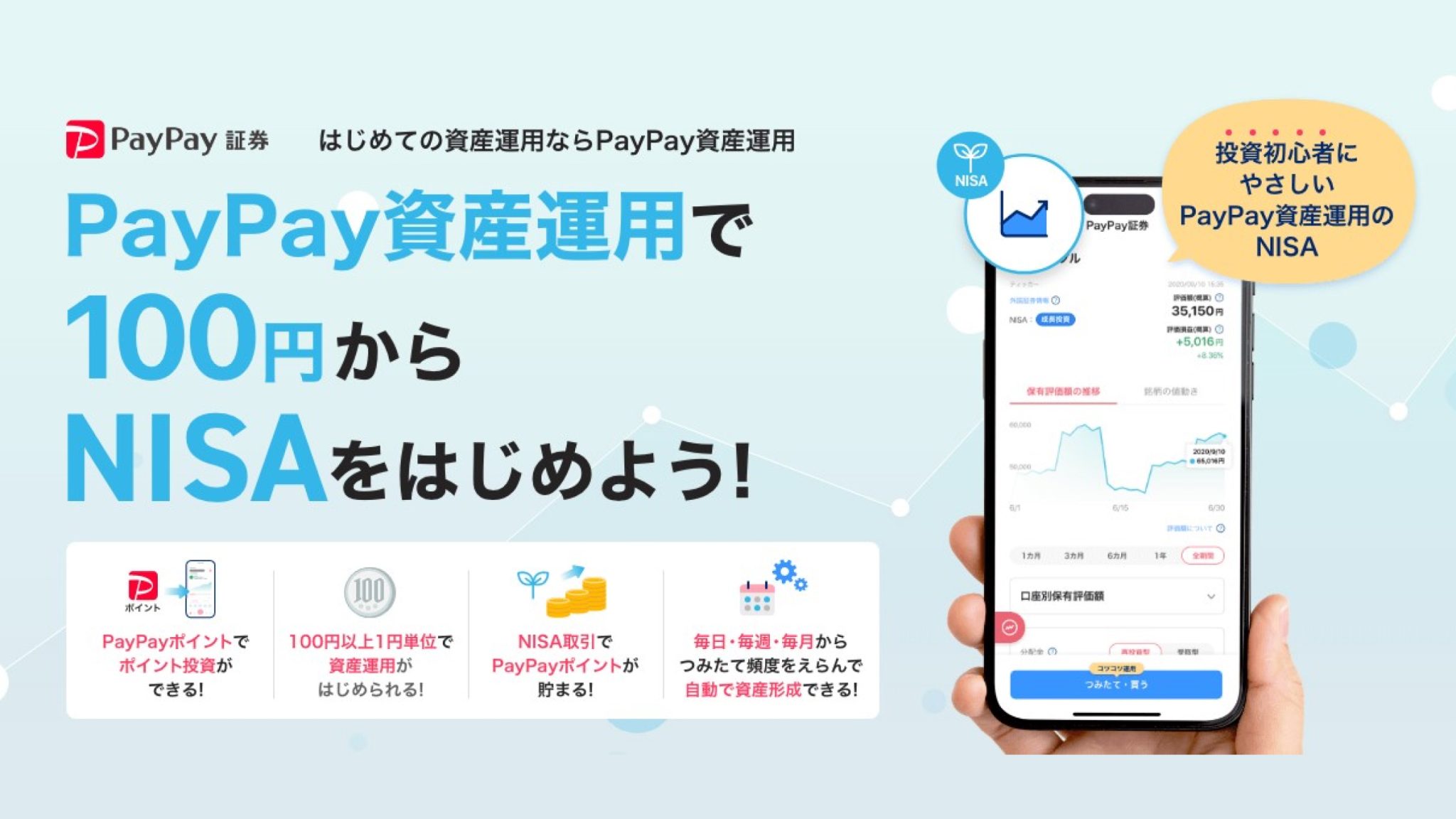 PayPayアプリでNISAをはじめよう！「PayPay資産運用」で「NISA口座」での取引を取り扱い開始！ | 2024年1月4日のプレスリリース | PayPay株式会社
